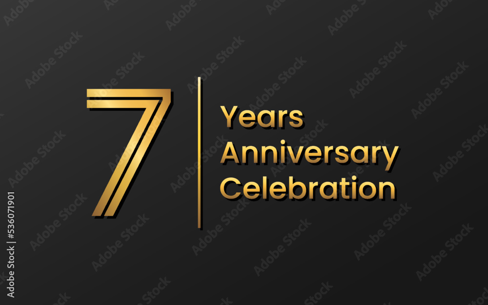 7 Years Anniversary, Perfect template design for anniversary ...