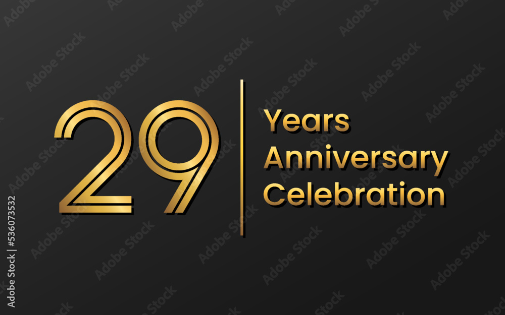 29 Years Anniversary, Perfect template design for anniversary ...