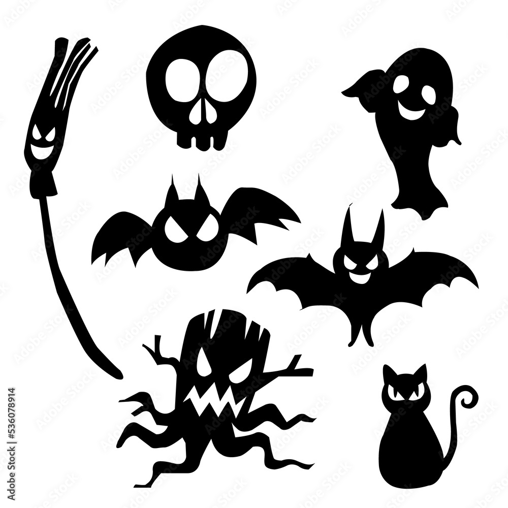 holiday Halloween icon transparent. vector art, Emotional Pumpkin, tree ...