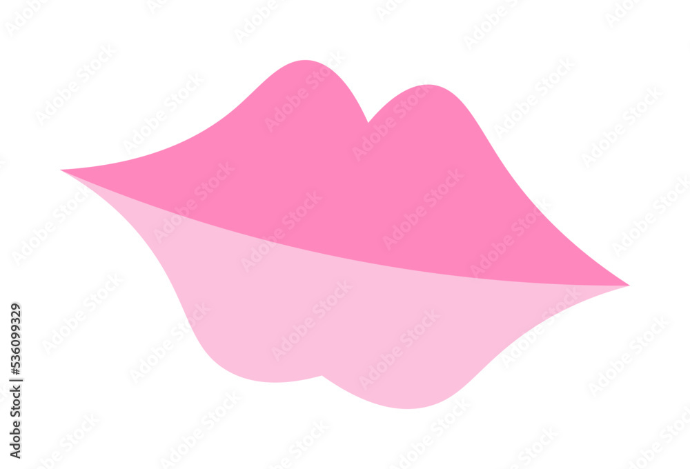 Cartoon woman lips. Vector illustration Stock Vector | Adobe Stock