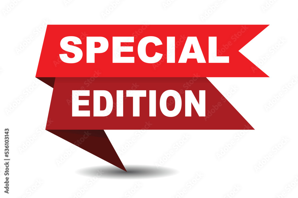 Special Edition Vector Illustration. Special Edition red vector banner ...