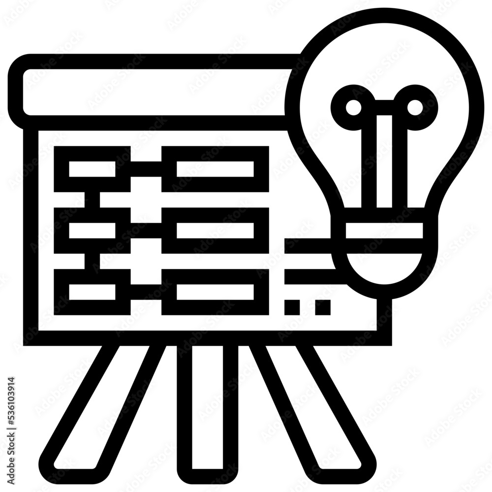 planning icon Stock Vector | Adobe Stock