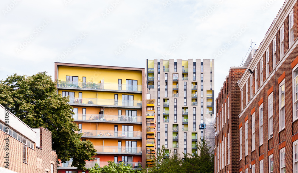 Barking town centre housing development, Barking, London, England, UK ...