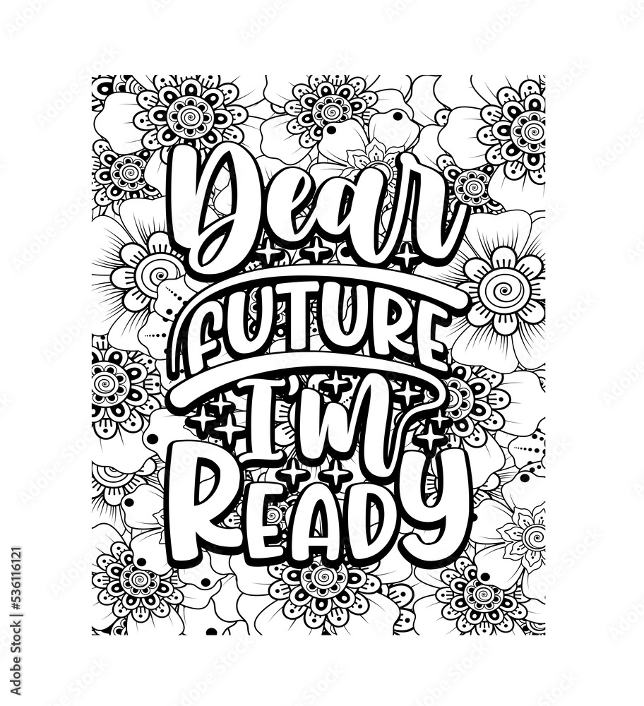 motivational quotes coloring pages design .inspirational words coloring ...