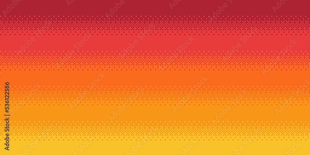 Pixel art background. Horizontal gradient v1.2 Stock Illustration ...