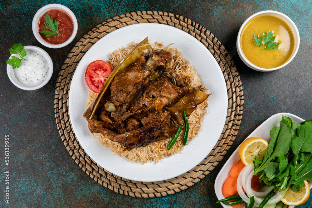 kabsah is a traditional dish from Yemen of Chicken, rice, and spices ...