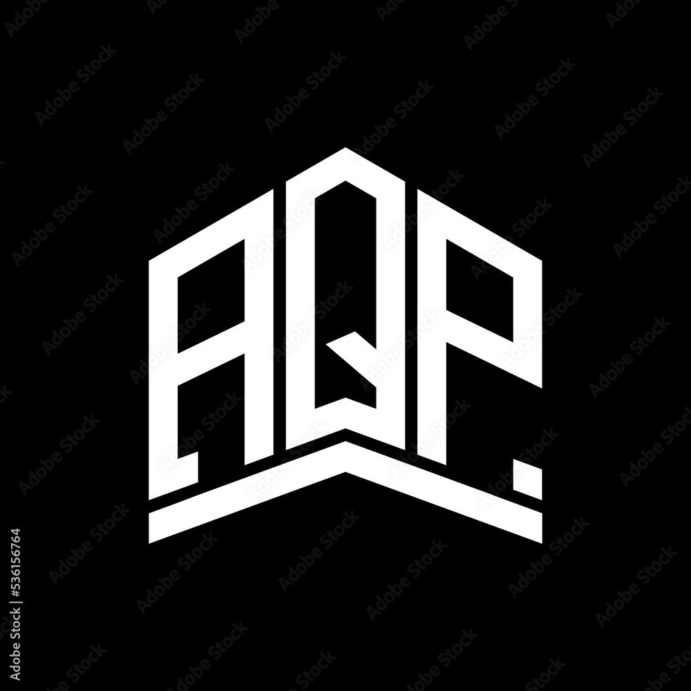 AQP Letter logo white background .AQP technology logo design vector ...