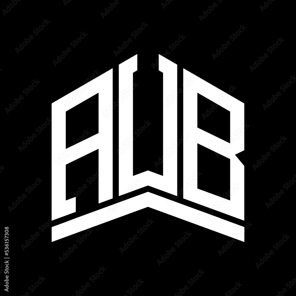 AUB Letter logo white background .AUB technology logo design vector ...