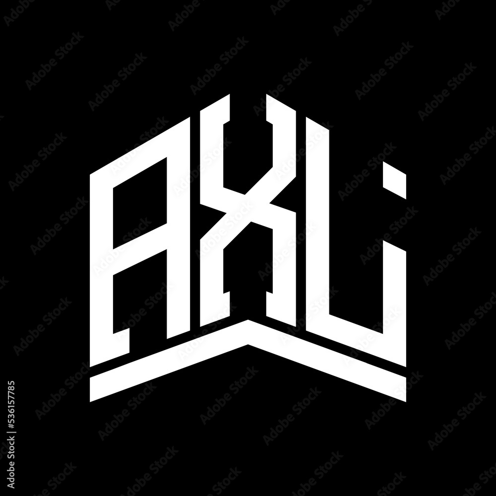 AXL Letter logo white background .AXL technology logo design vector ...