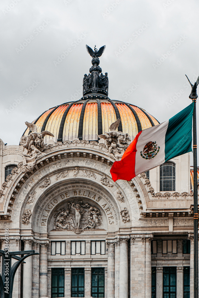 Iconic building - Palacio de Bellas Artes, Mexico City Stock Photo ...