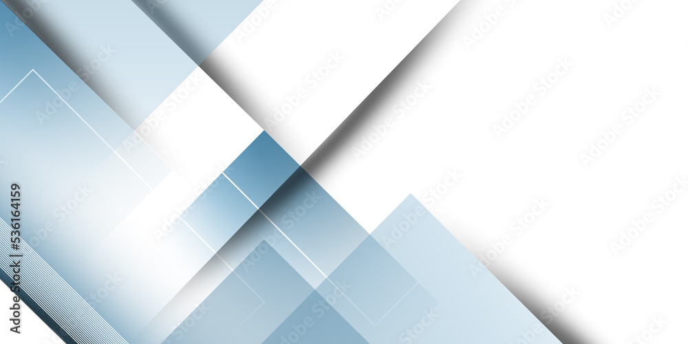 Blue abstract background with blank space for text. Minimal geometric ...
