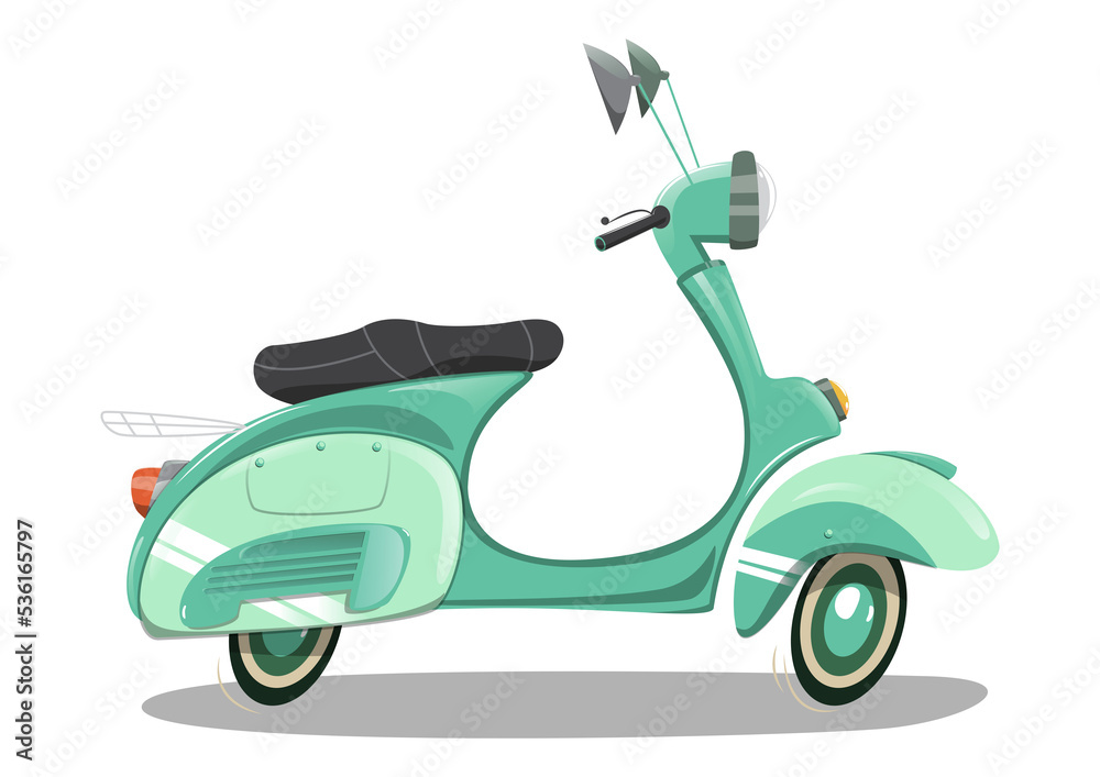 Scooter cartoon PNG illustration with transparent background Stock ...