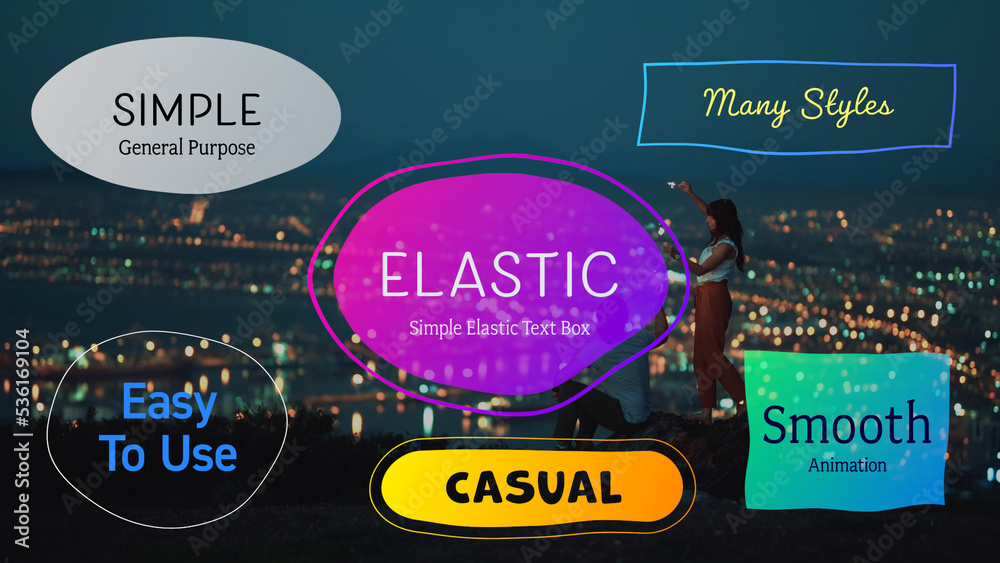 Simple Elastic Text Box Stock Template | Adobe Stock