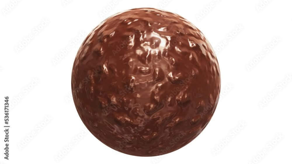 Realistic looping 3D animation of the beautiful spinning delicious milk ...