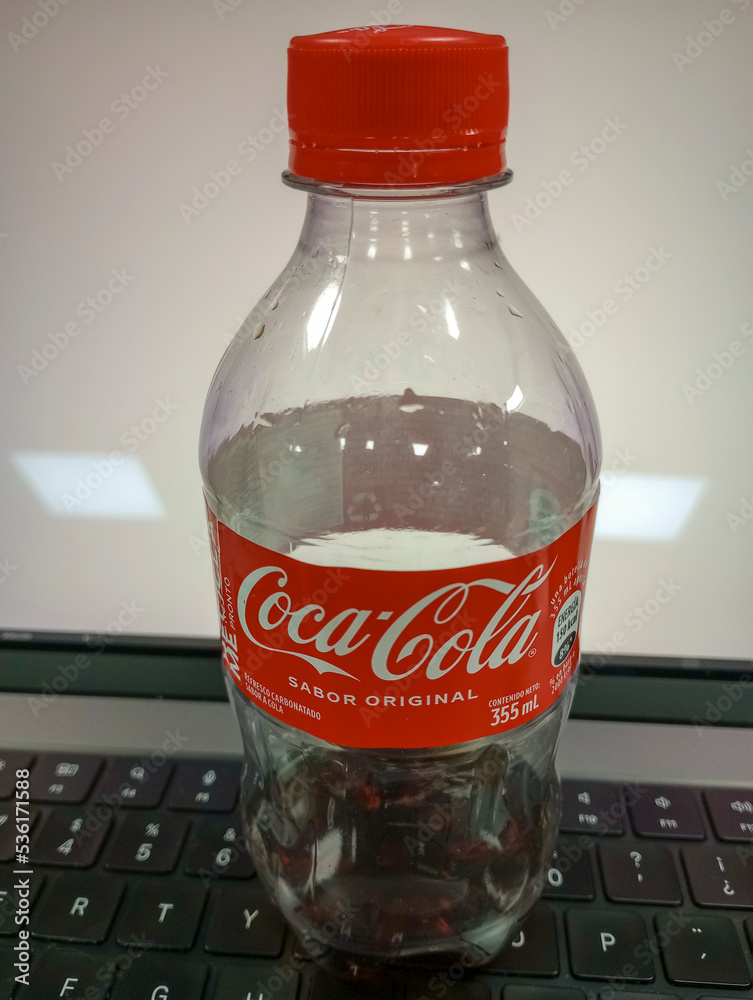 Guatemala City, October 5 - 2022, Empty Coca Cola bottle, returnable ...