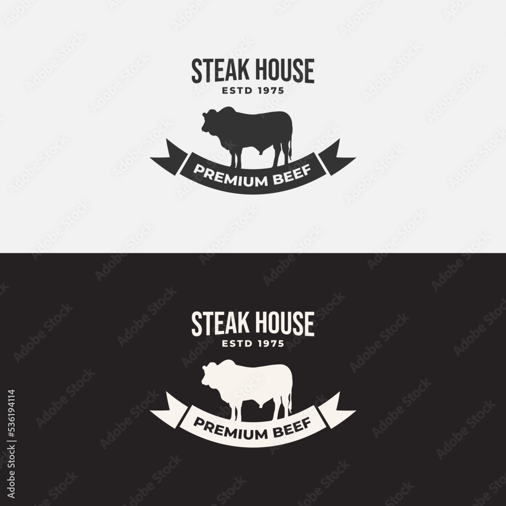 Steak House Label Vector or Steak House Stamp Vector Isolated. Premium ...