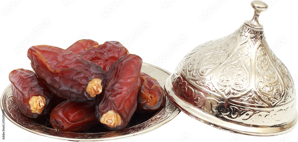 Islamic festival of Ramadan concept. with a delicious tropical dates on ...
