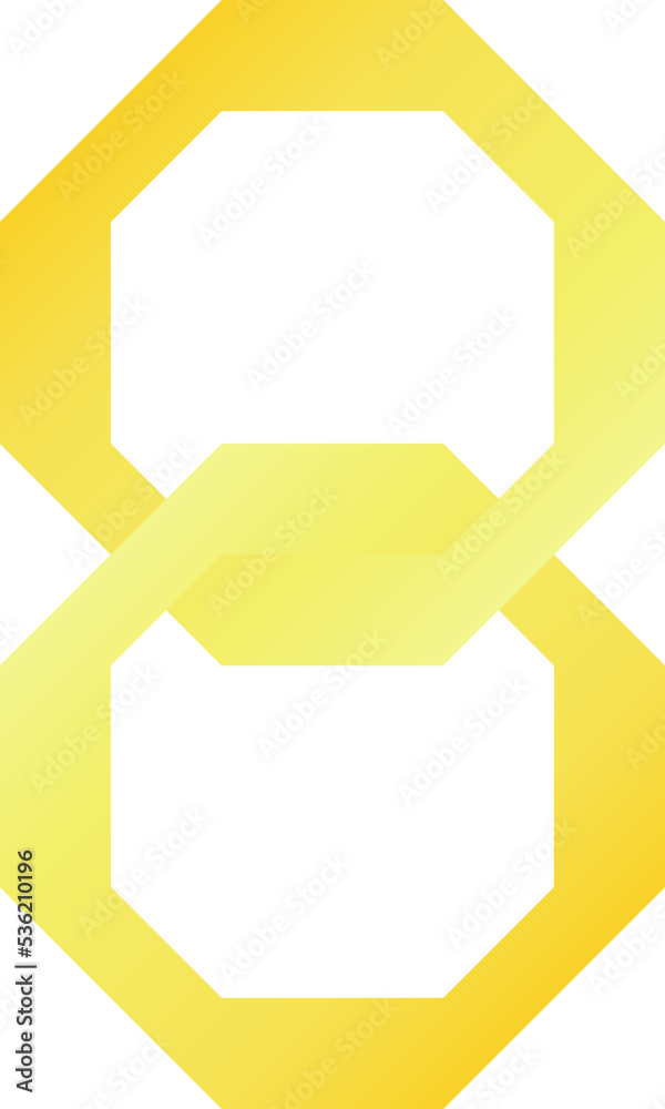 Vetor de Golden eight number logo isolated vector illustration. Gold ...