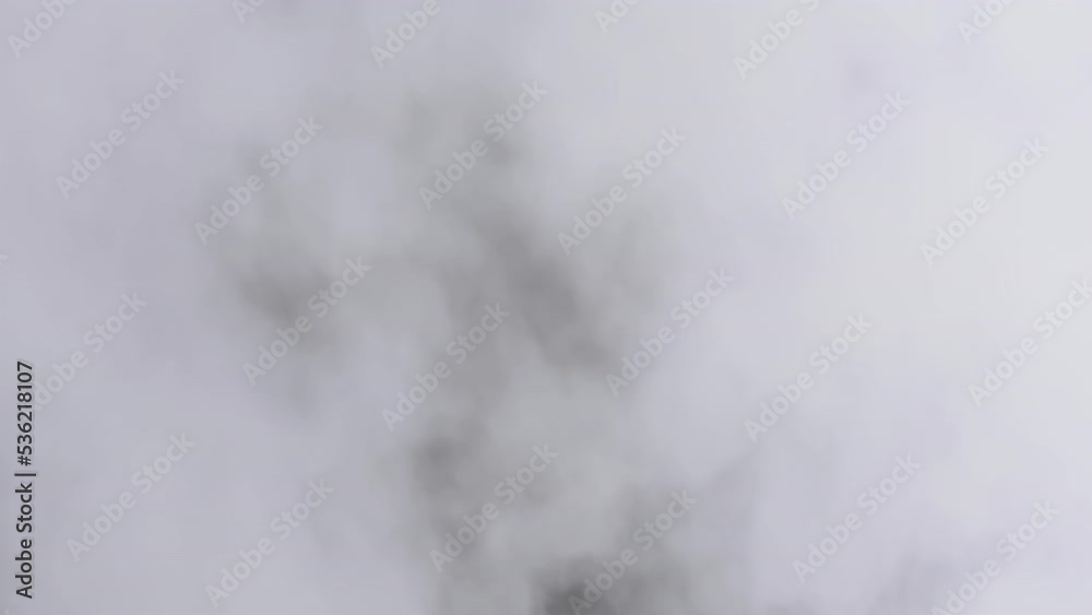 Smoke or vapor explosion with Alpha channel. Realistic clouds rise up ...