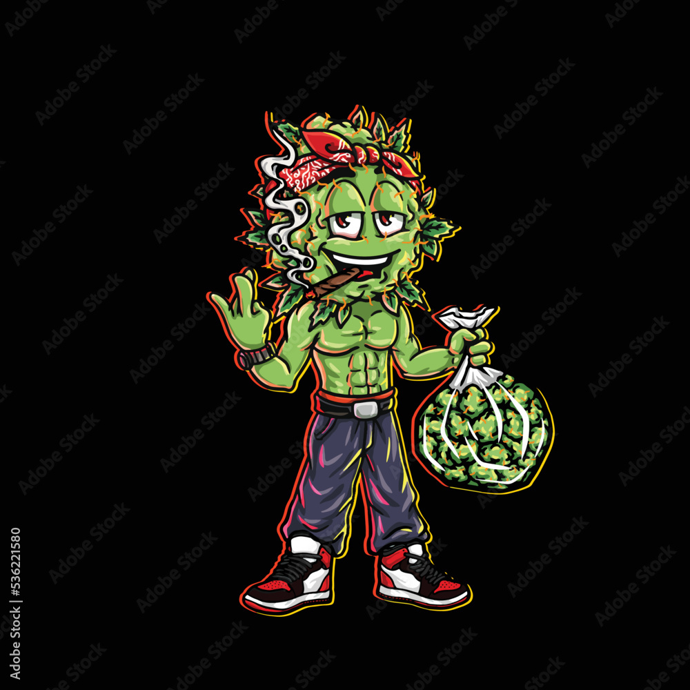 Cartoon Weed Characters