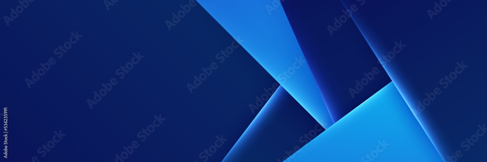 Blue abstract vector long banner background. Modern abstract gradient ...