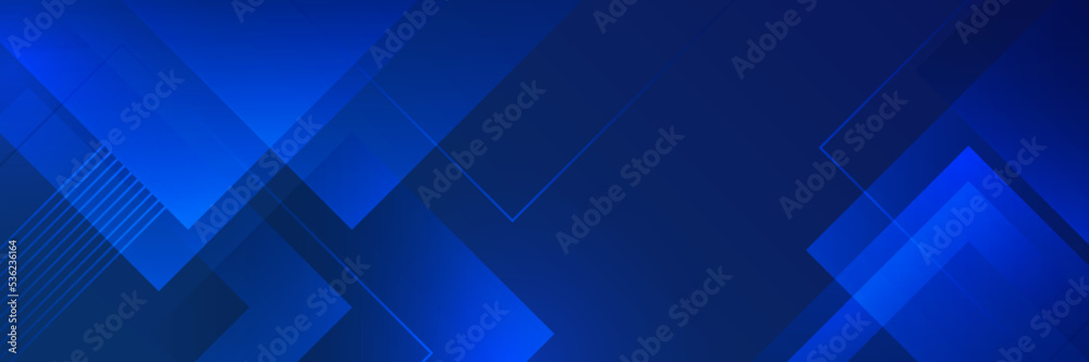 Blue abstract vector long banner background. Modern abstract gradient ...