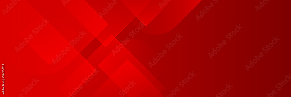 Abstract red banner background design template vector illustration with ...