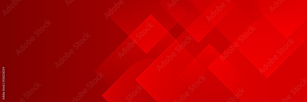 Abstract red banner background design template vector illustration with ...