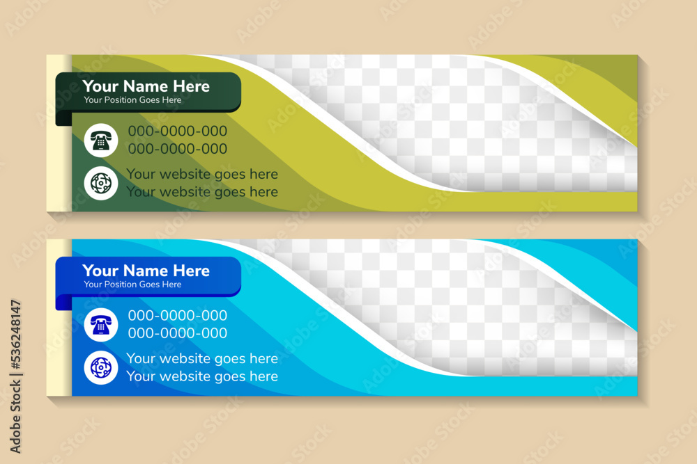 Corporate Modern and Professional Email Signature template. Creative ...