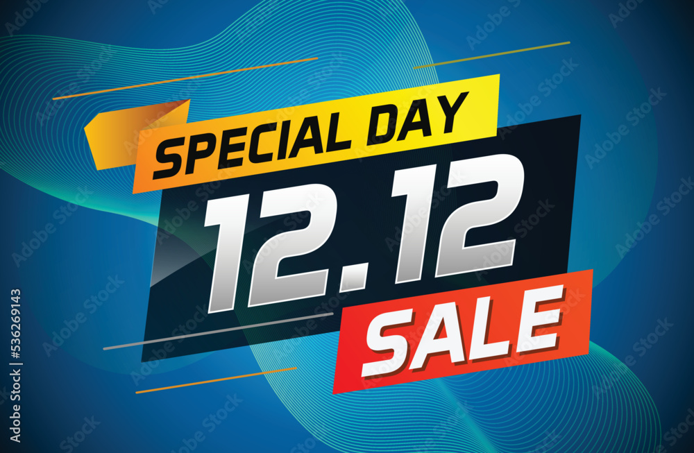 12.12 Shopping day sale banner background 12 December sale poster ...