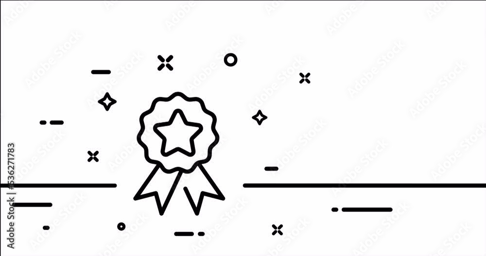 Winners badge. Award, checkmark, tick, approved, good job, achievement ...