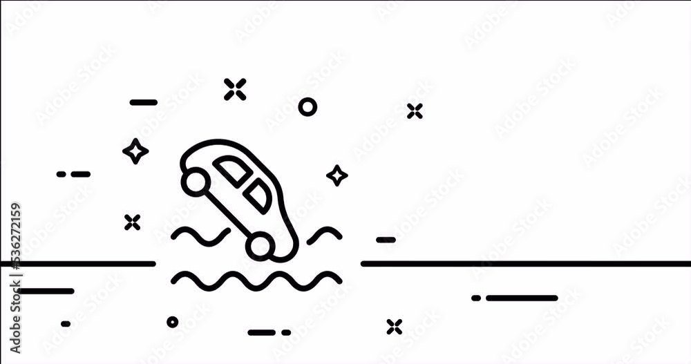 Accident. Service station, crash, failure, fire, emergency, tining ...