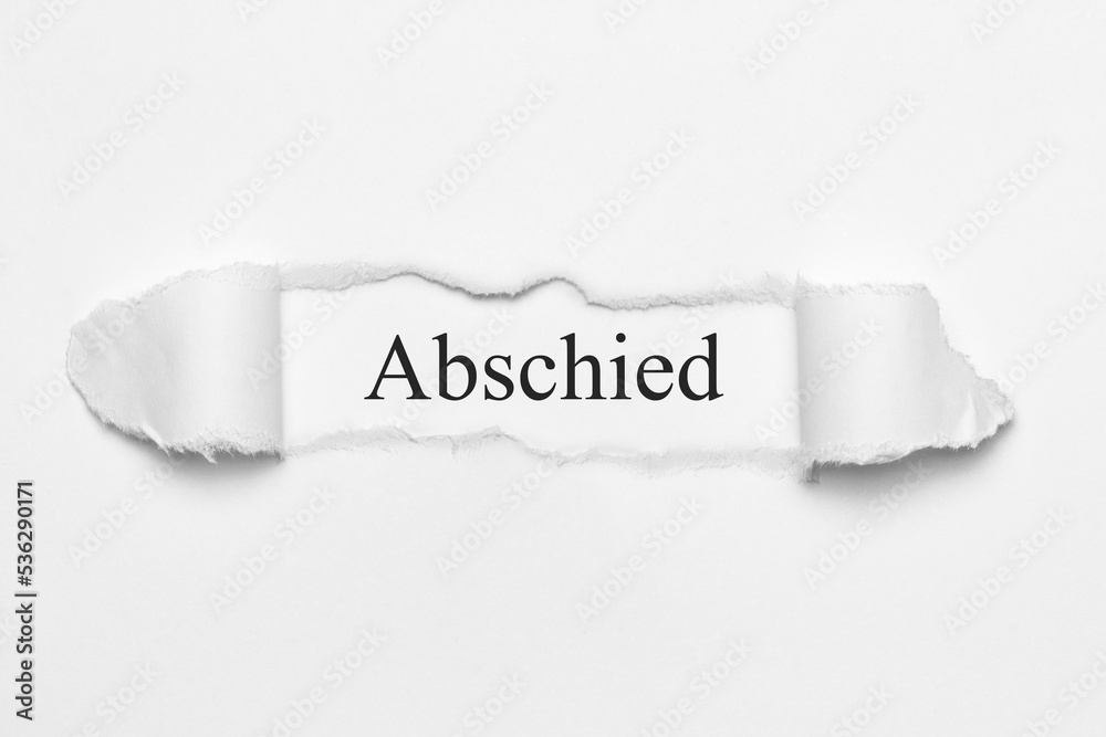 Abschied Stock Photo | Adobe Stock