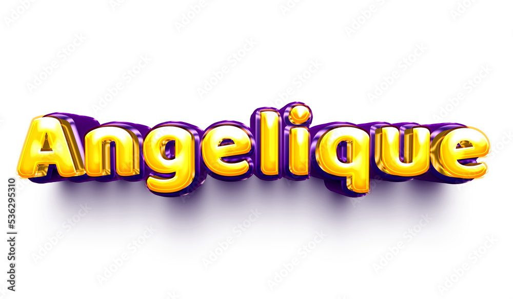 Angelique names of girls English helium balloon shiny celebration ...