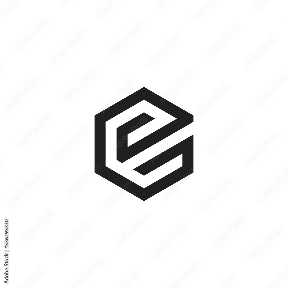 Initial based creative and minimal GS Logo. SG letter monogram icon ...