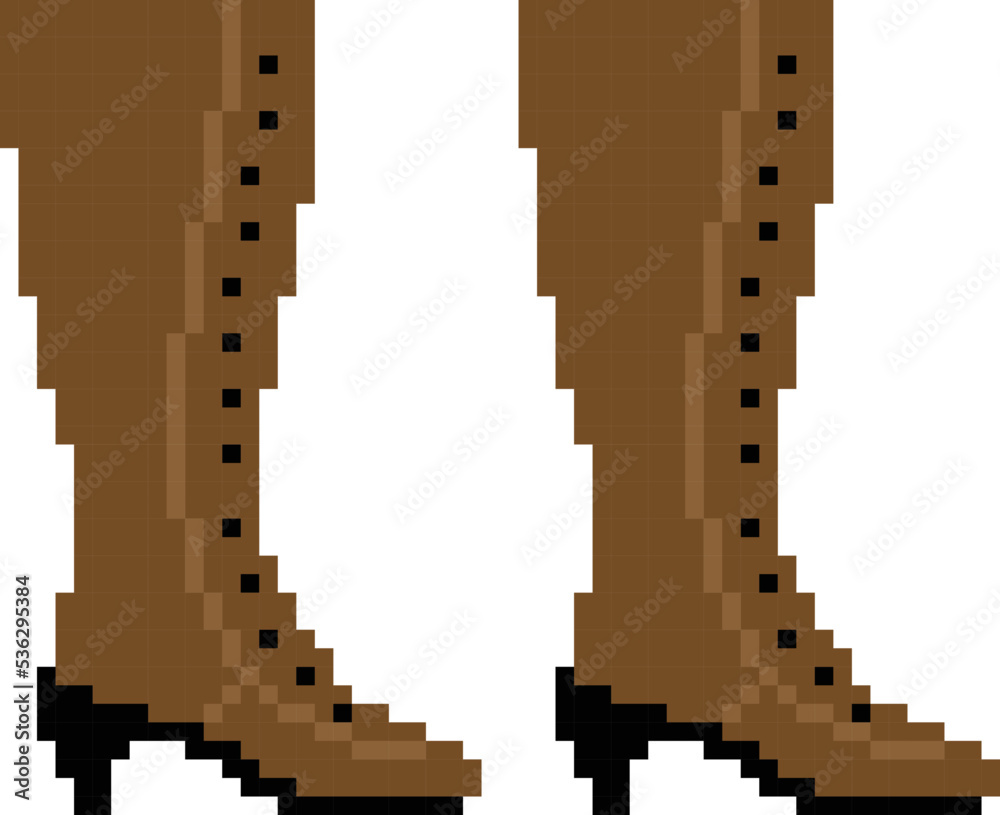 boots pixel Vector illustration. boots image or clip art. Stock Vector ...