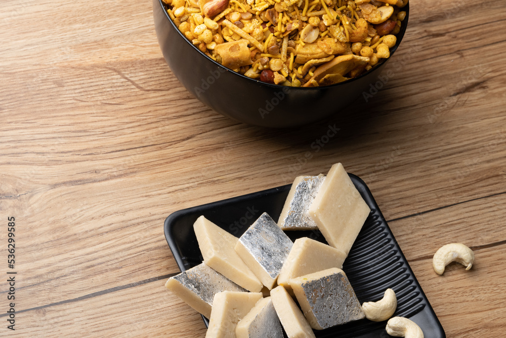 Kaju Katli is a traditional Indian Diamond shaped sweet or Mithai made ...