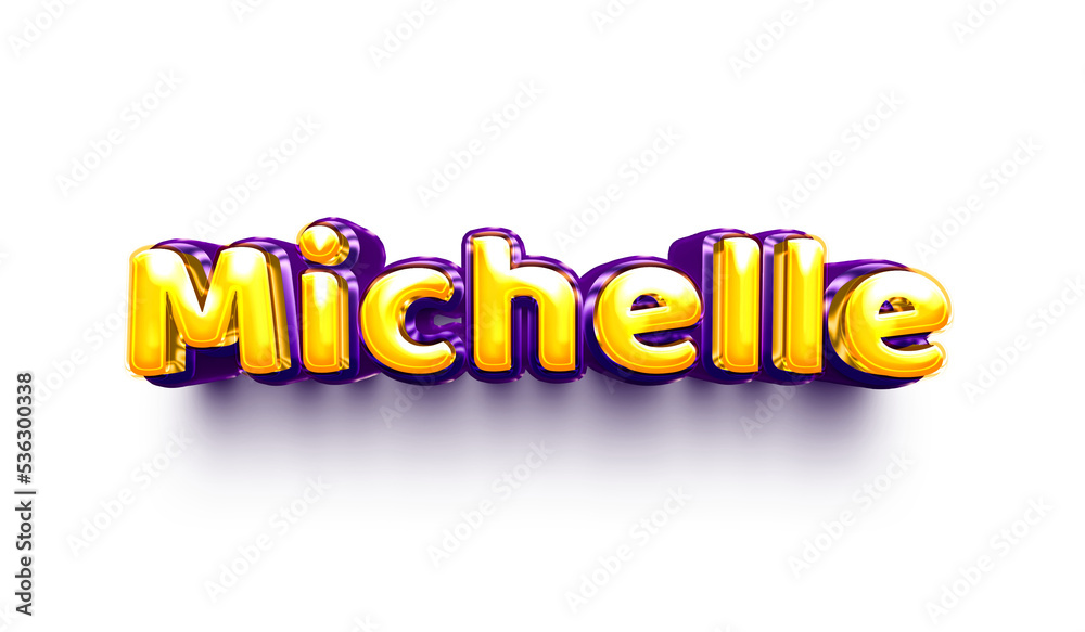 names of girls English helium balloon shiny celebration sticker 3d ...