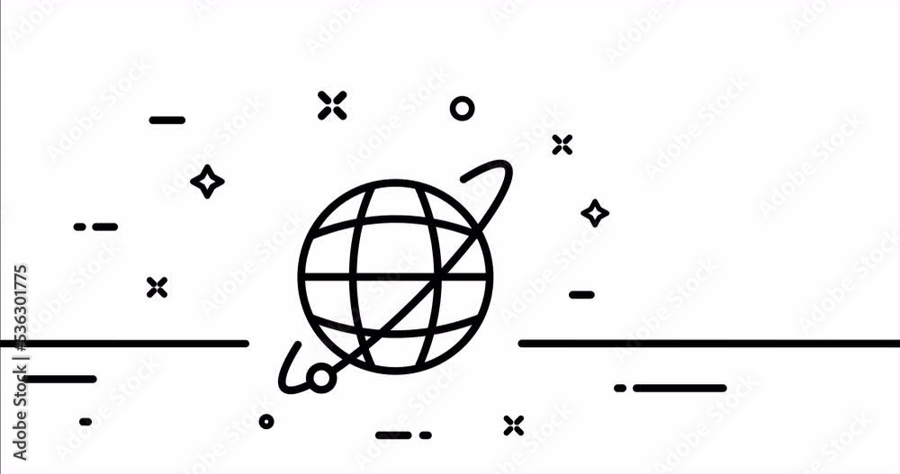 World. Globe, geography, orbit, axis, equator, earth, planet, portfolio ...