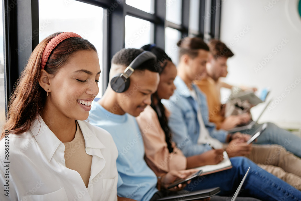 Students internship, waiting room and application interview for ...