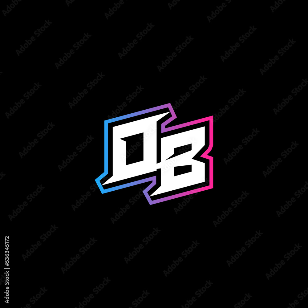 Poster OB initial logo esport or gaming concept design – Wall Art ...