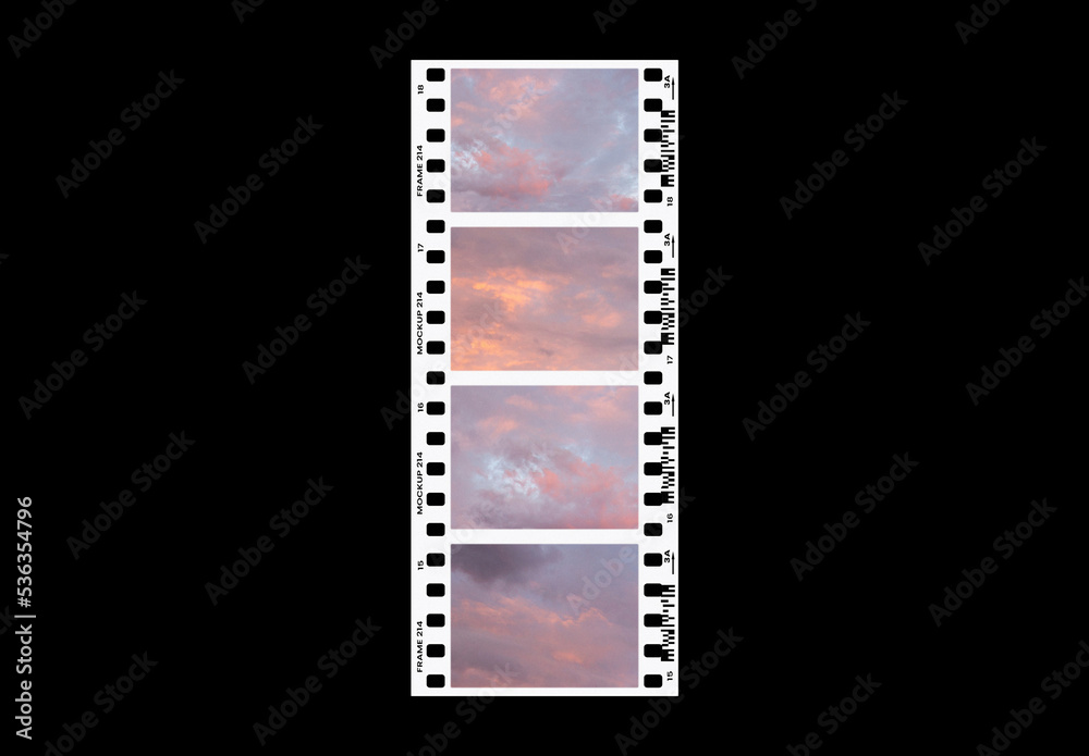 4 Photo Film Frame Effect Mockup Template Stock Template | Adobe Stock