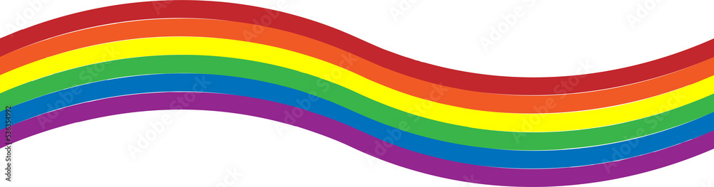 LGBT rainbow color in stripe. To celebrate pride month, gay, lesbian ...