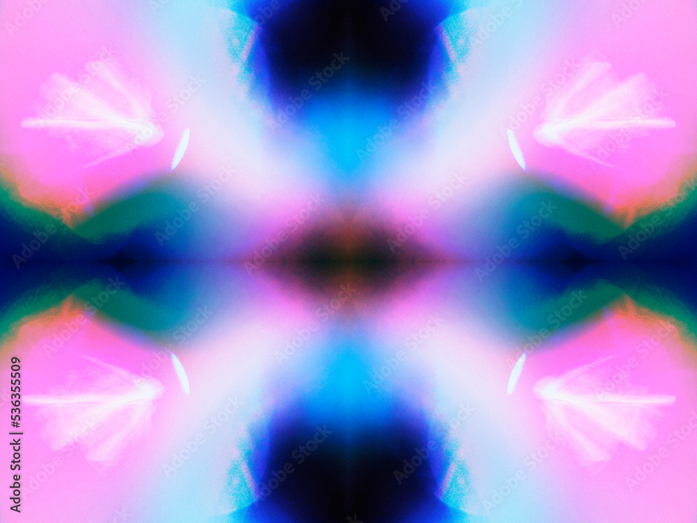 Blurry vision glowing background Futuristic concept wallpaper Mirrored ...