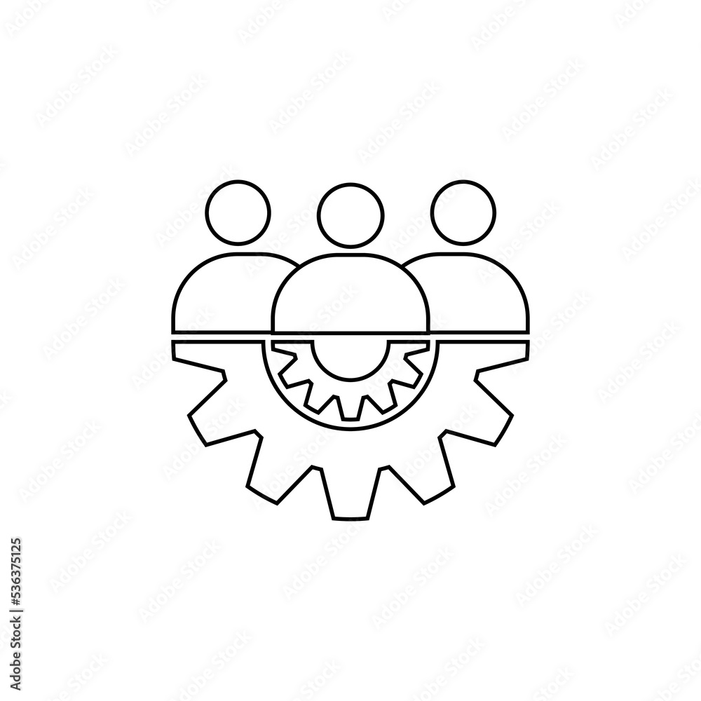 team skills icon. Simple element illustration. team skills concept ...