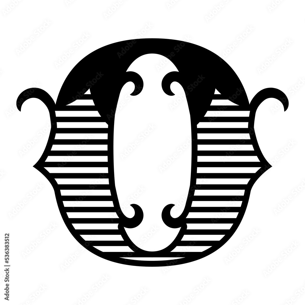 Logo letter O. Elegant emblem, monogram. Template for business card ...