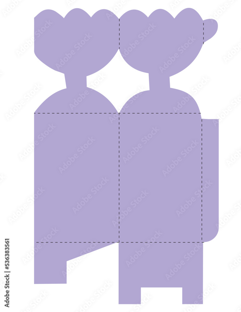 Candy Wrap, Candy Shaped Box Template Stock Vector | Adobe Stock