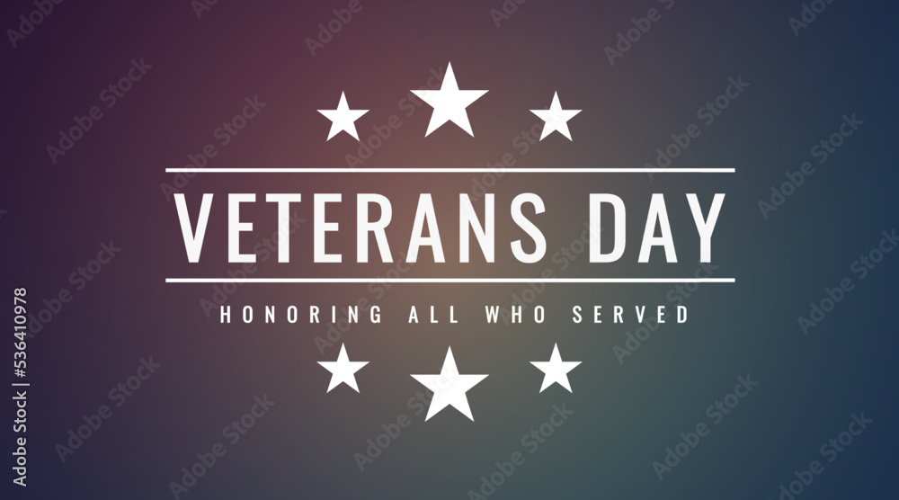 Veterans Day November 11th. Honoring All Who Served Greeting Card ...