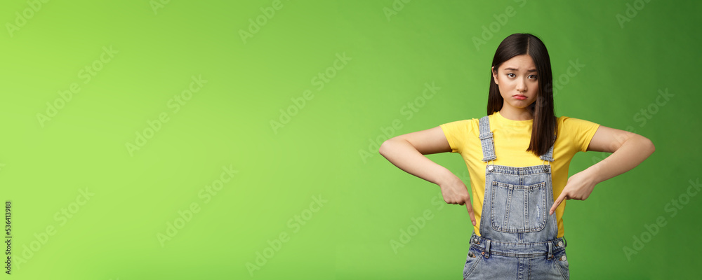 Sad Asian Girl In Dispair Feel Upset Frowning Sulking Pessimistic