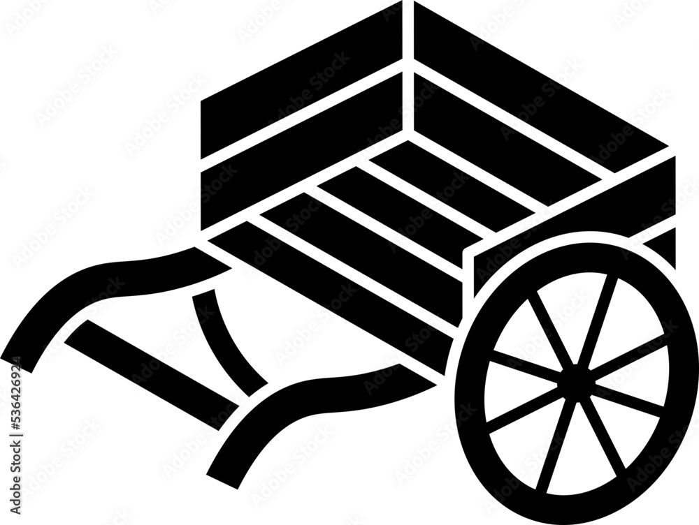 chariot icon Stock Vector | Adobe Stock